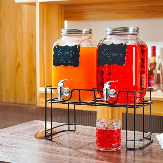 Set van 2 multifunctionele dispensers - dranken dispenser met kraan en ...