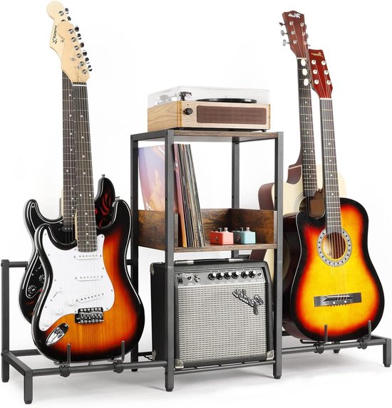 Standaard Gitaarrek Floor-Standing 4-Tier voor Elektrische en ...