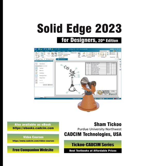 Solid Edge 2023 for Designers, 20th Edition (ebook), Prof. Sham Tickoo CADCIM... | bol