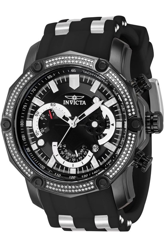 Invicta Pro Diver 38004 Quartz Herenhorloge - 50mm - Met 168 diamanten ...