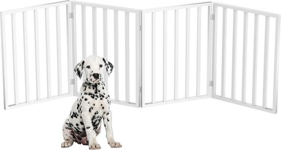 Opvouwbare hondenhek met 4 panelen - 182 x 51 cm - trappen - gangen - deuropeningen -... | bol