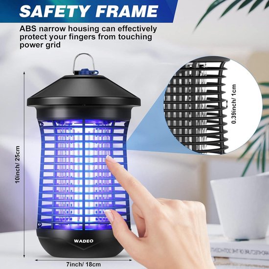 Elektrische Insectenverdelger 20 W 4000 V - Muggenlamp voor Binnen ...