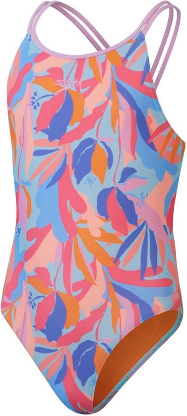 SPEEDO Zwemkledij ECO PRINT TWINSTRAP PIN/BLU | bol