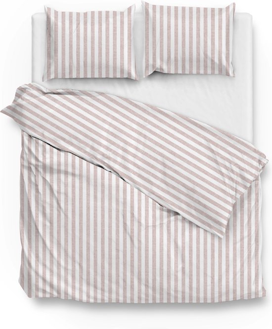 Zohome Dekbedovertrek Banda-di-Lino - Bedlinnen met Strepen - 260x220 ...