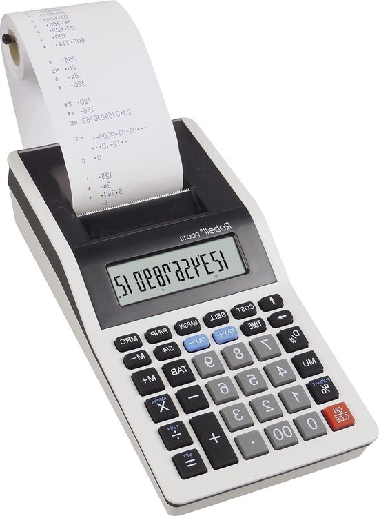Rekenmachine - kleine mobiele rekenmachine wit - met PDC10-WB | bol