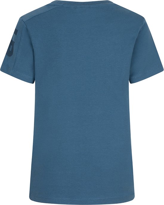 Indian Blue jongens t-shirt IB logo Steel Blue | bol