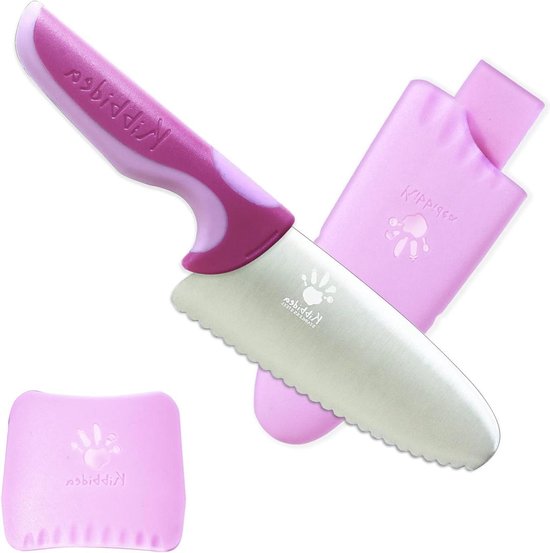 3 jaar kindermes set - roestvrij staal mes met ronde randen en ...