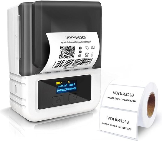 Portable Thermal Label Maker with USB Rechargeable Bluetooth Wireless ...