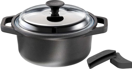 Steelpan 20 cm - Hoogwaardige pan van gegoten aluminium met krasvaste antiaanbaklaag... | bol