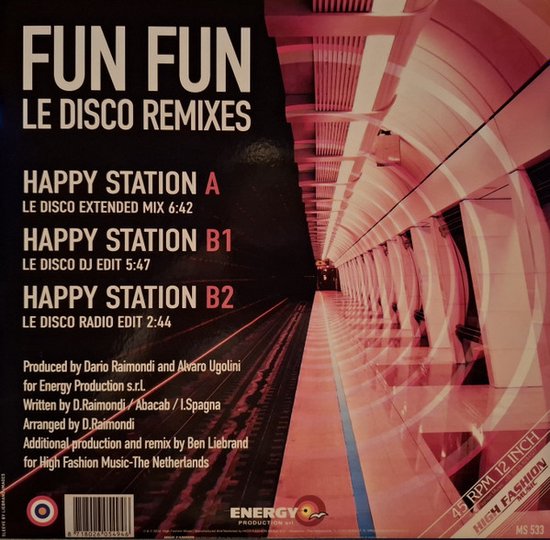 Fun Fun Happy Station - Ben Liebrand Le Disco Remix - red vinyl | bol