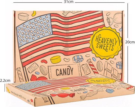 Snoep Box Klassieke Amerikaanse Snoep en Chocolade - Lekkere USA Merken ...