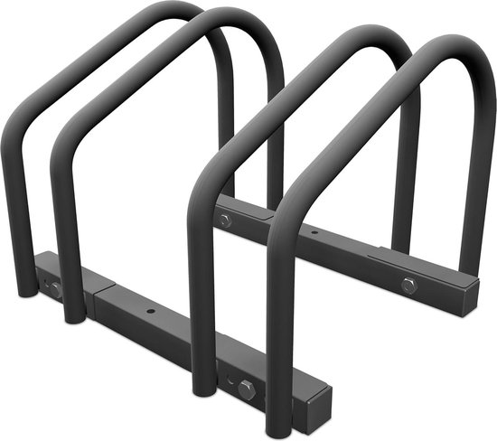 Fietsenrek voor 2 fietsen - Staal - Maximale breedte banden 60 mm ...
