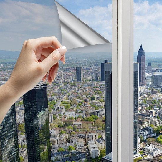 Spiegelfolie zelfklevend raamfolie - ondoorzichtig zichtwerend - uv ...