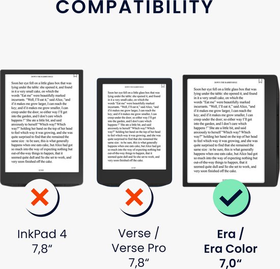 kwmobile e-reader hoesje geschikt voor Pocketbook Era / Era Color hoes ...