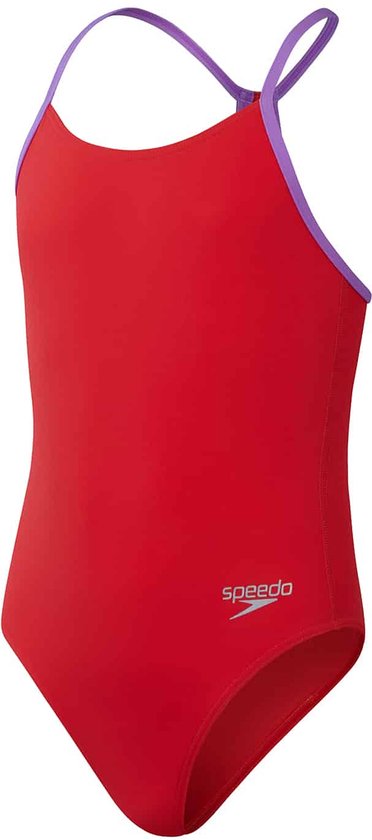 Speedo Girls Solid Lane Line Back Watermelon | bol