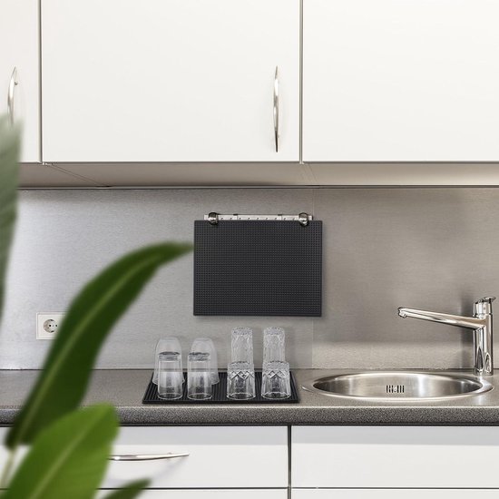 Barmat set van 2 - Vaatmat met noppen - 40 x 30 cm - Afdruipmat van PVC ...