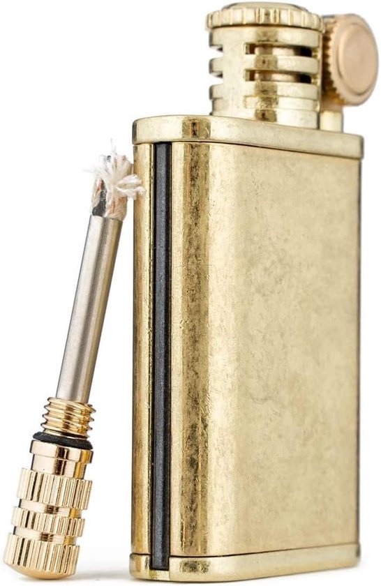 Lighetr Permanent Match Antique Style Flint Wheel Kerosene Lighter ...