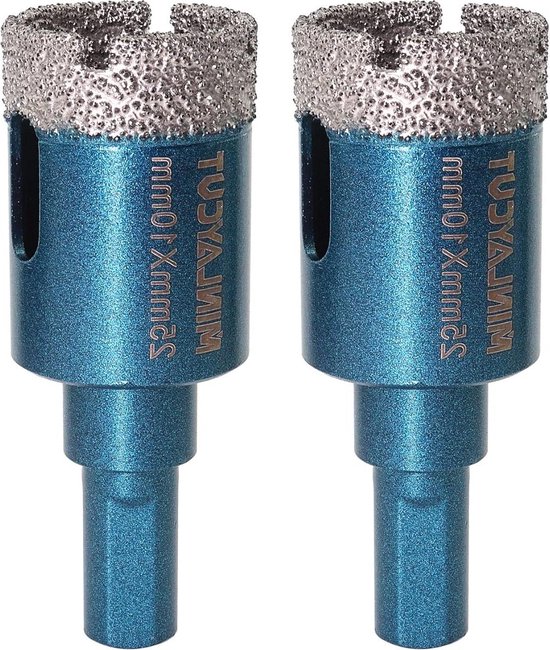 25mm diamant tegel boren - 2 STKS Diamond Hole Saw Core Boor met ...