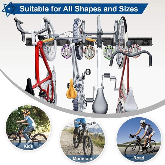 Muurbeugel voor fietsdrager - fietsen en helmhaken - fietswandsteun ...