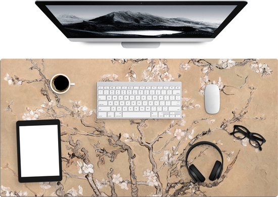 Bureau onderlegger 100x50 cm - Amandelbloesem - Kunst - Van Gogh ...