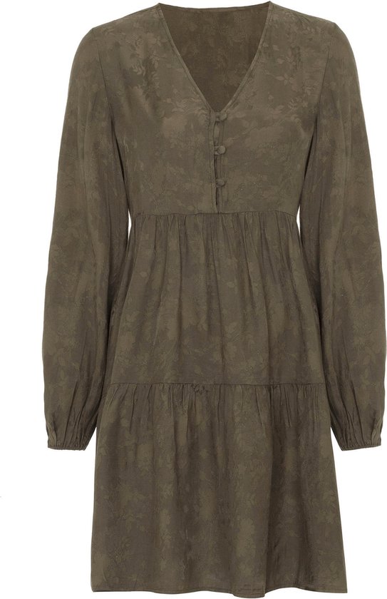 Jimmy Sanders Jurk Dames Khaki - 36 | bol