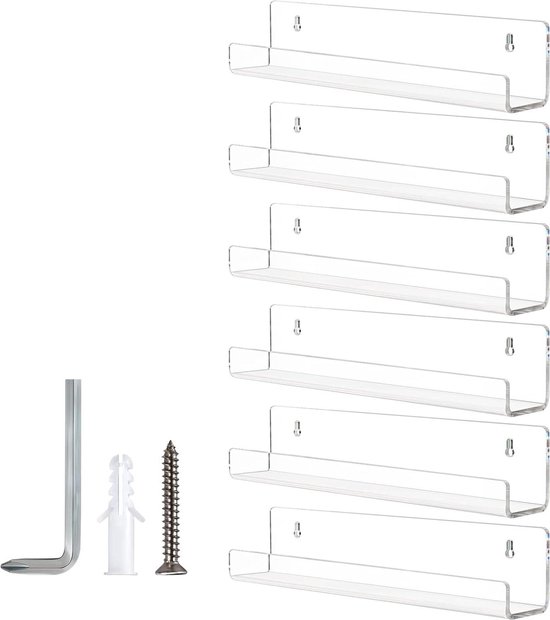 Duidelijke Zwevende Planken Wandgemonteerde Acryl Onzichtbare ...