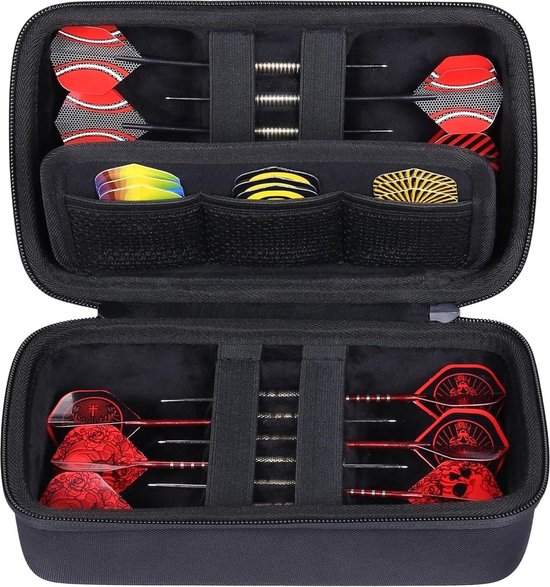 Harde EVA Shell Opslag Dart Case - Steeltip Softtip Darts Draagtas Zwart | bol