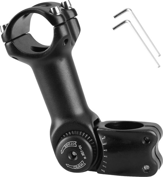 Fietsstuurpen verstelbaar 0-60 graden 254 mm 318 mm - stuurstang ...