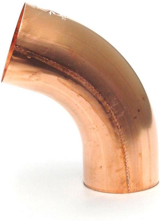 Wentzel AFVOERBOCHT 80MM AANSLUITING, 85 GRADEN, KOPER | bol