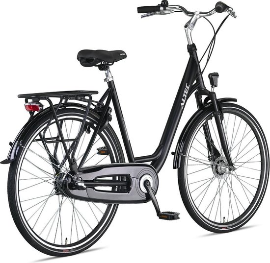 Altec Walesa Damesfiets 28 inch 3 versnellingen 50cm Mat Zwart | bol