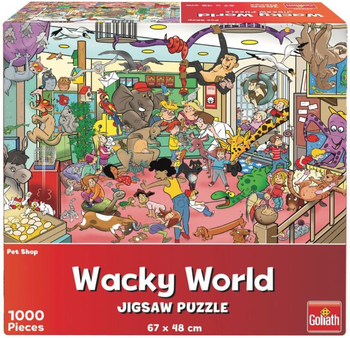 Goliath Wacky World Puzzel Dierenwinkel 1000 Stukjes | bol