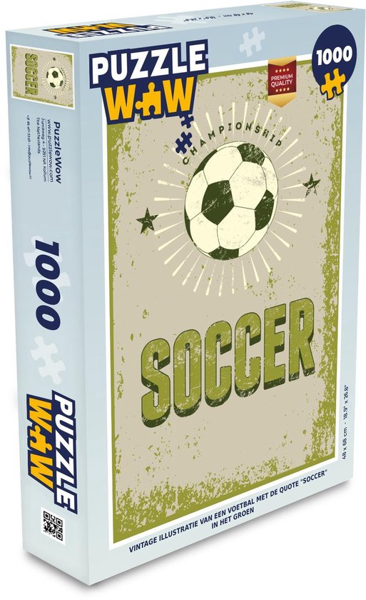 Puzzel Quotes - Soccer - Championship - Voetbal - Vintage - Sport ...
