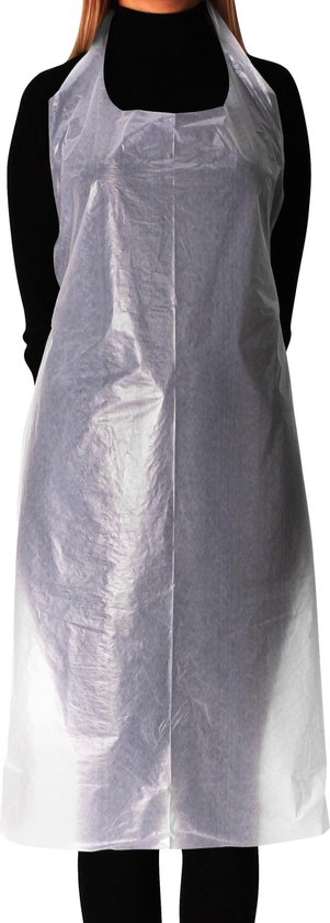 PE-Schort Wit, 50 stuks, wegwerp | bol.com