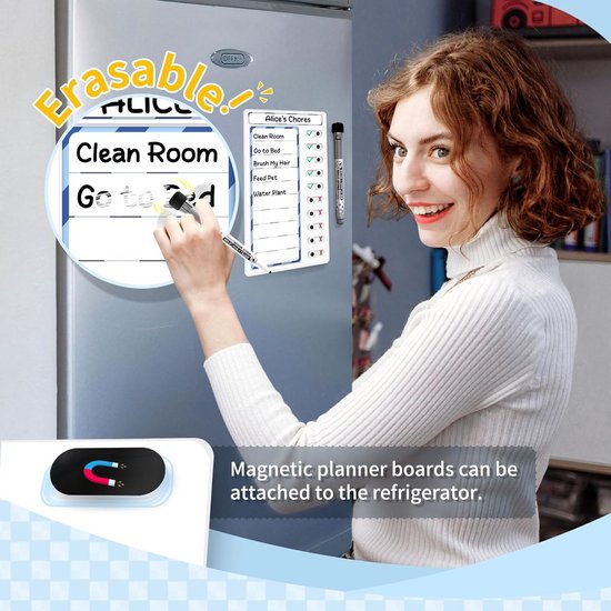 Magnetisch Takenbord met Schuifkaarten voor Kinderen en ADHD-routines | bol
