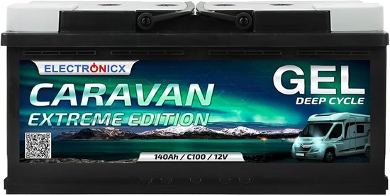 GEL Accu 12V 140Ah Deep Cycle voor Caravan en Camper – Onderhoudsvrij ...