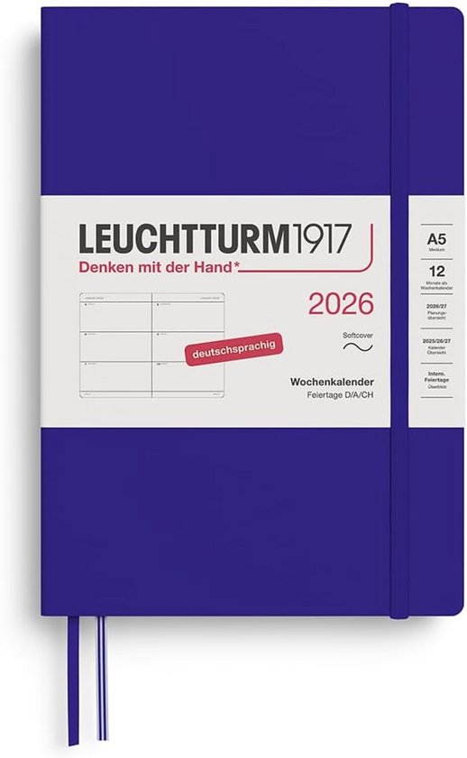 Weekkalender A5 Softcover 2026 Overzichtelijk Inzicht in je Week | bol