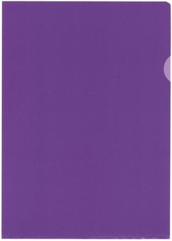 50x Insteekmap paars A4 formaat 21 x 30 cm - Kantoorartikelen | bol