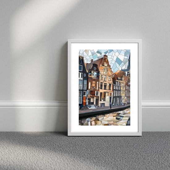 Amsterdam Poster - Gebouwen Posters - Steden - Mozaïek - Passe-Partouts ...