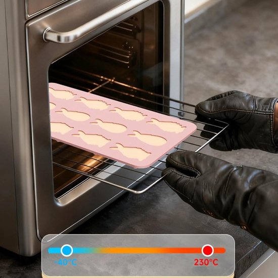 KZQ Siliconen Chocoladevorm Pasen 12 Holtes Ei Konijn Kabouter Voor ...