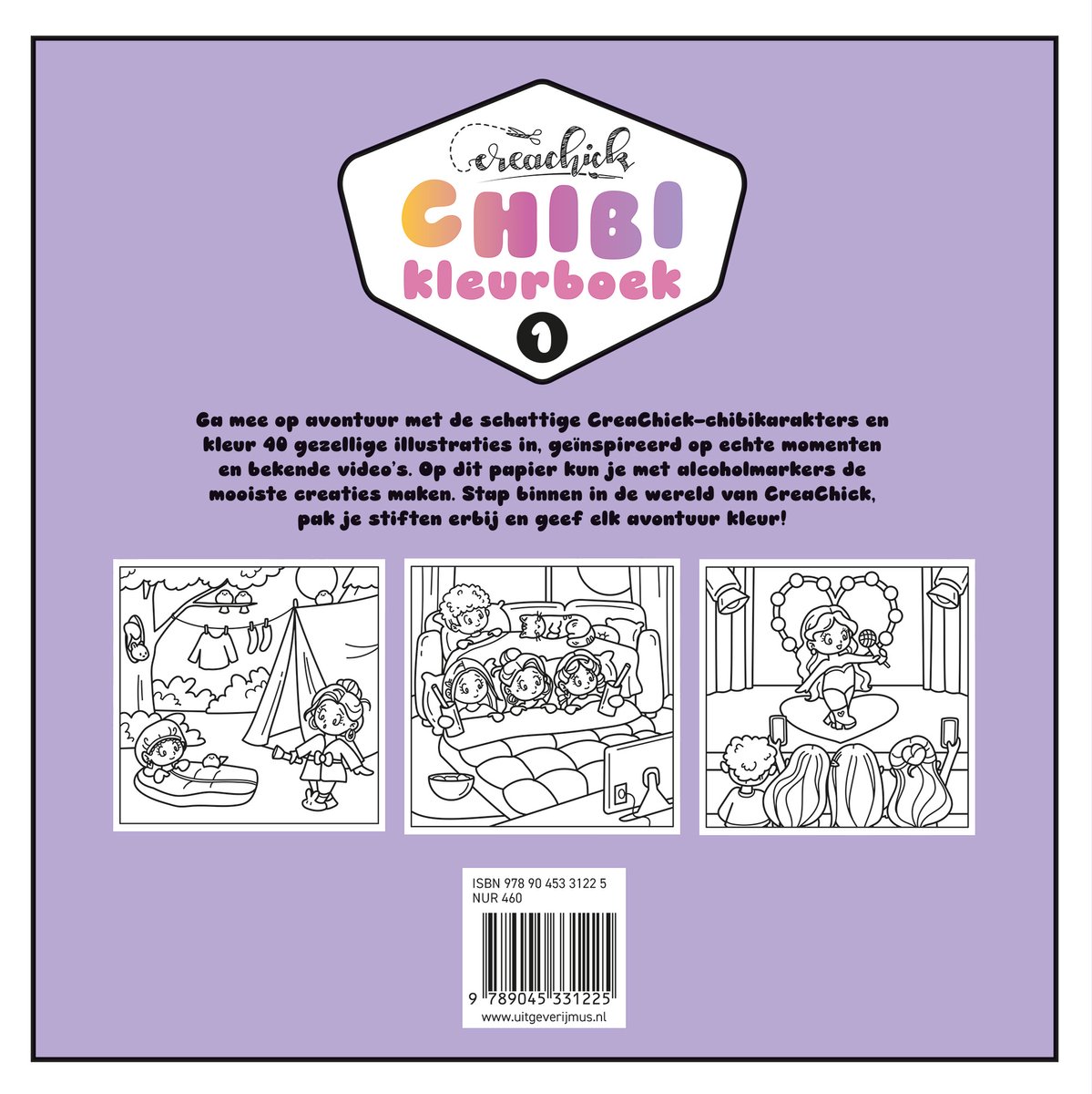 CreaChick Chibikleurboek 1, Creachick | 9789045331225 | Boeken | bol
