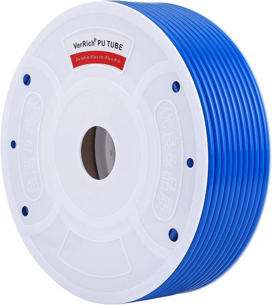 Pneumatische PU Slang Blauw 10mm Buiten 6.5mm Binnen - 100 Meter ...