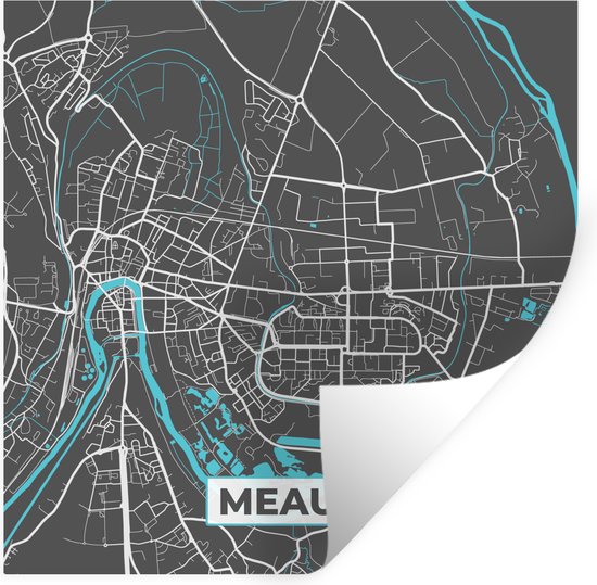 Stickers Stickers muraux - France - Carte - Carte - Meaux - Plan de ...