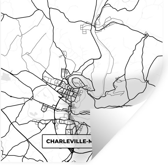 Stickers muraux - Plan de ville - Charleville-Mézières - Carte - Carte ...
