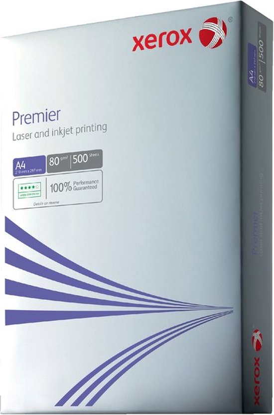 Xerox Premier printpapier - A4, 80 grams, 500 vel - Multifunctioneel | bol