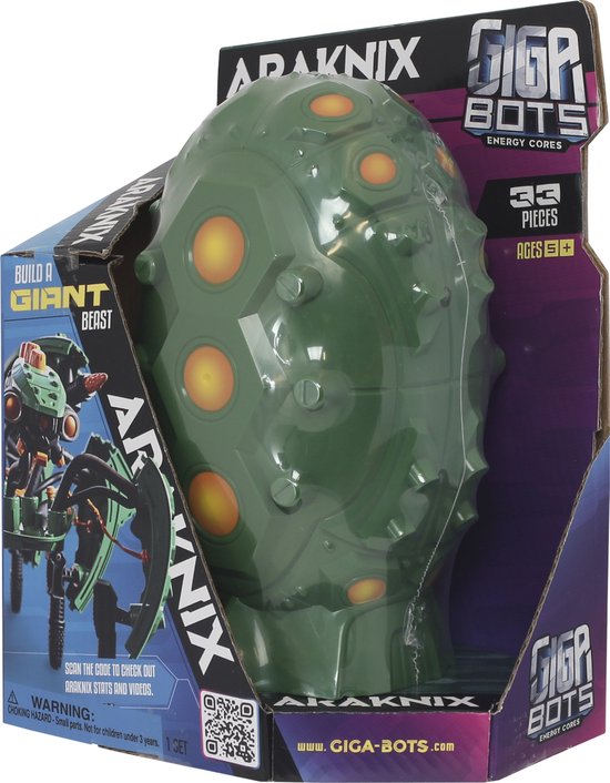 GigaBot Energy Core Araknix - Giant Beast Actiefiguur | bol.com