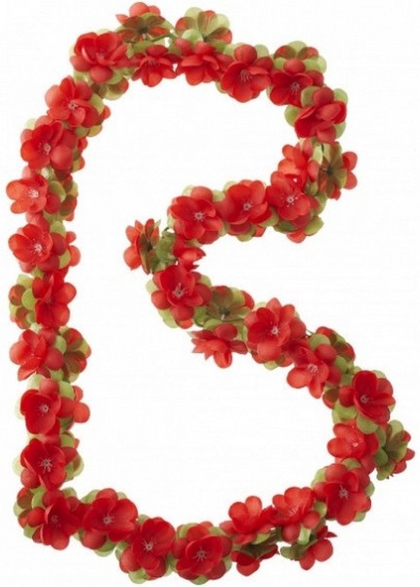Guirlande de fleurs Garland de fleurs 120 cm rouge | bol.com