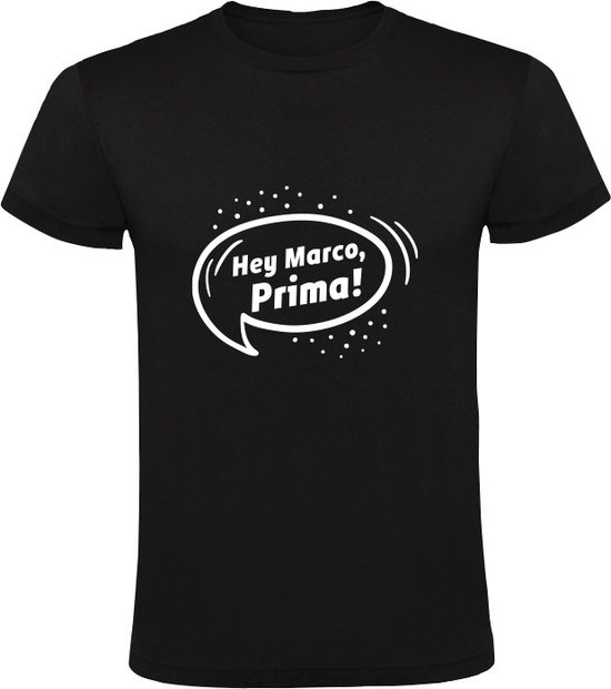 Hey Marco, Prima! Heren T-shirt | meme | grappig | bol