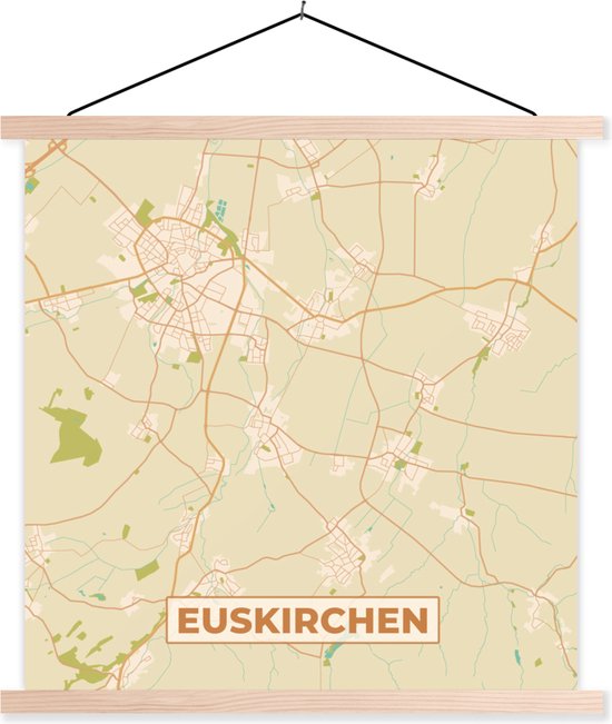 Schoolplaat - Plattegrond - Euskirchen - Kaart - Stadskaart - Vintage ...
