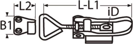 Spansluiting - Aantreksluiting - Afsluitbaar - Verstelbaar 75-90mm ...