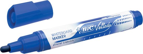 Bic Whiteboardmarker Liquid Ink Tank blauw 12 stuks | bol